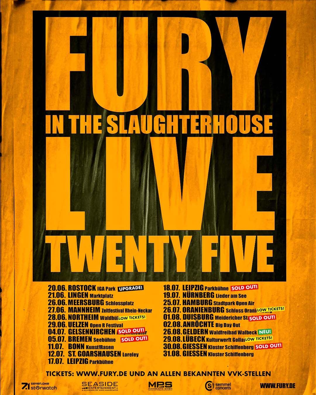 Fury in the Slaughterhouse - Offizielle Website